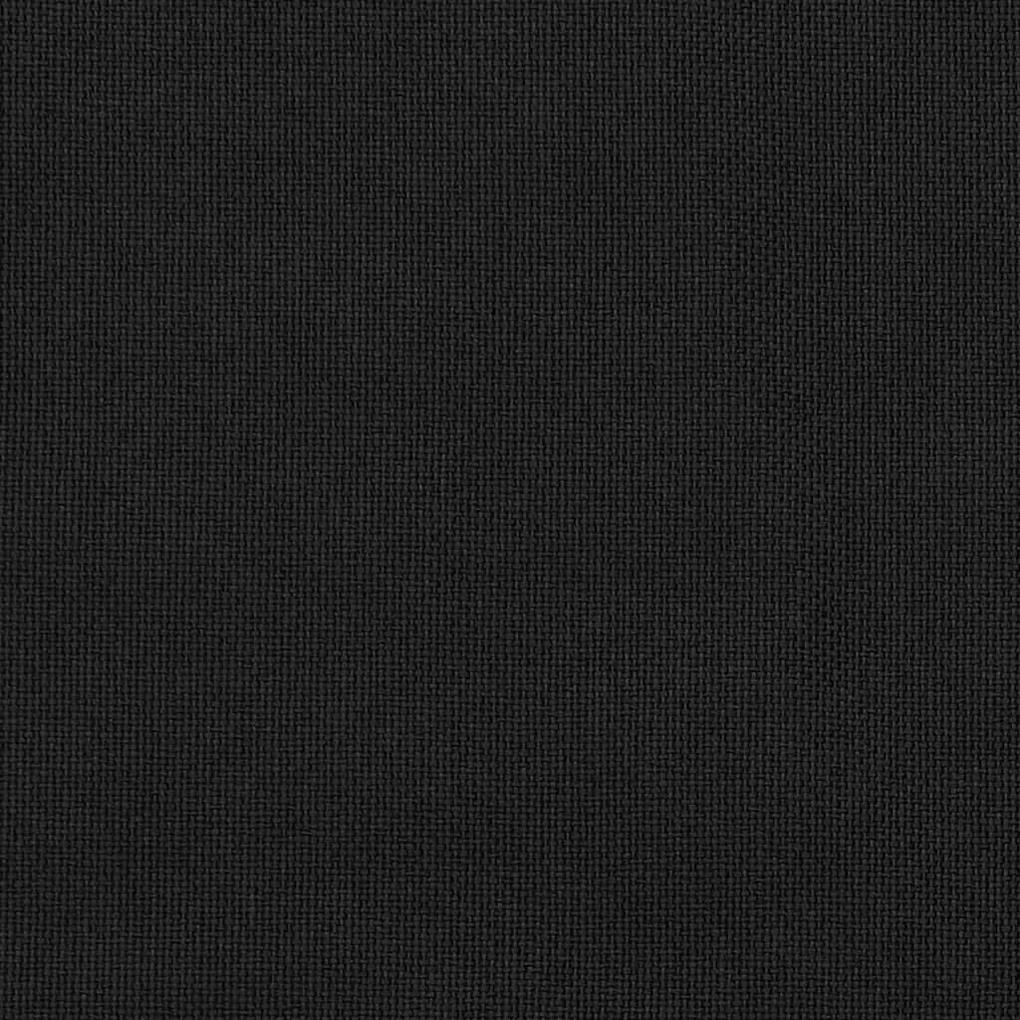 vidaXL Zatemňovací závěs s háčky vzhled lnu 290 x 245 cm [321159] Barva: Černá