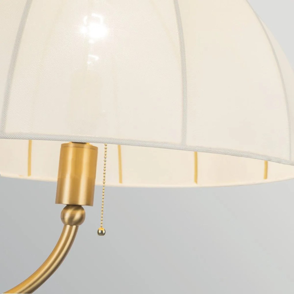 Stojací lampa Elstead Crosby 1x E27 Kartáčované zlato 173 cm