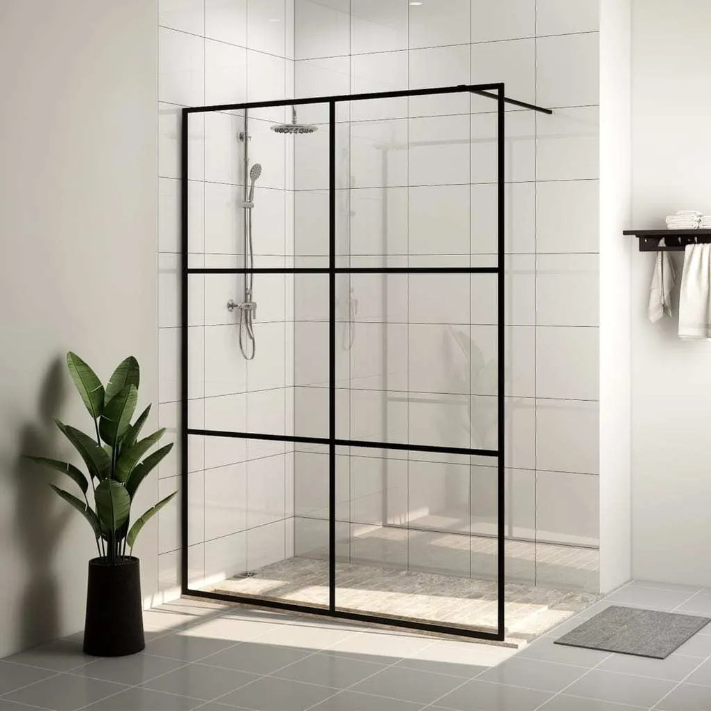 vidaXL Sprchová zástěna walk-in 140 x 195 cm čiré ESG sklo [151027] Barva: Bílá