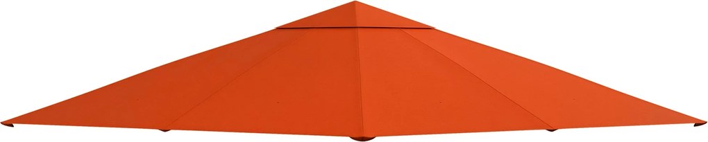 Zástěna pro altán Outsunny, náhradní plachta pro zahradní altán přibližně 3 x 3 m, voděodolná, kryt, ochrana proti slunci, 8 odtokových otvorů, polyes