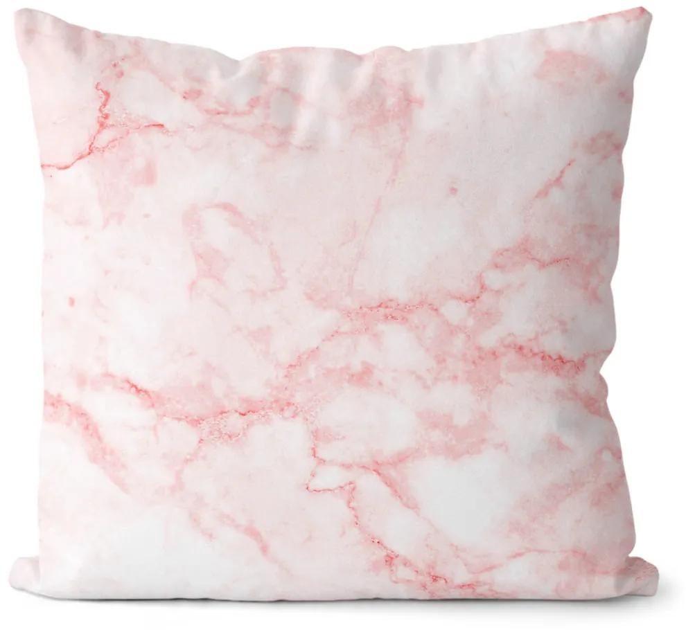 Polštář Pink marble (Velikost: 40 x 40 cm)