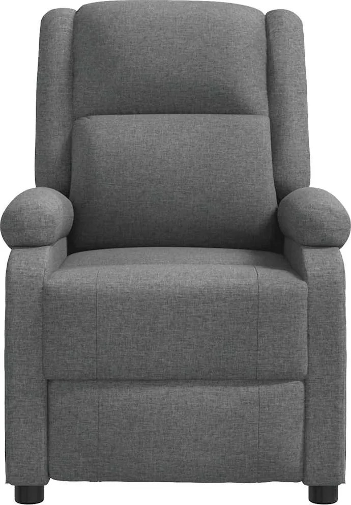 Masážní křeslo tmavě šedé textil 340937