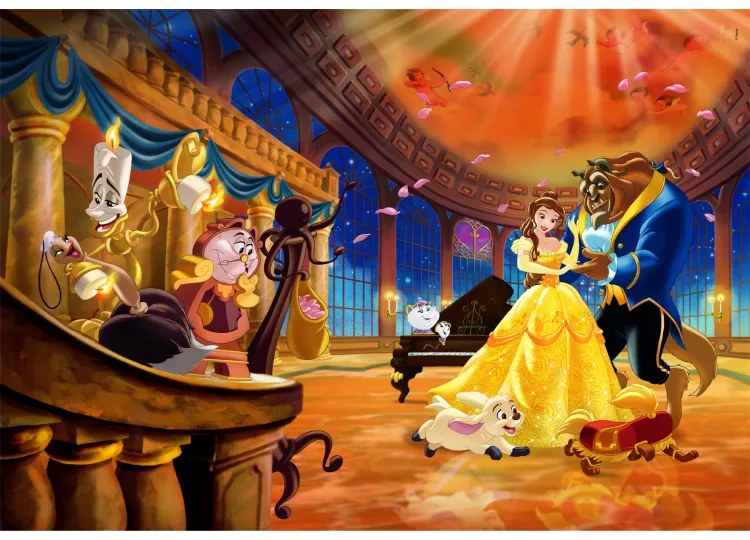Clementoni - Puzzle 1000 v kufříku Disney Kráska a zvíře
