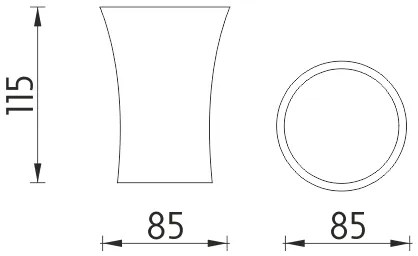 Nimco Pohárek na kartáčky AT 5058-75