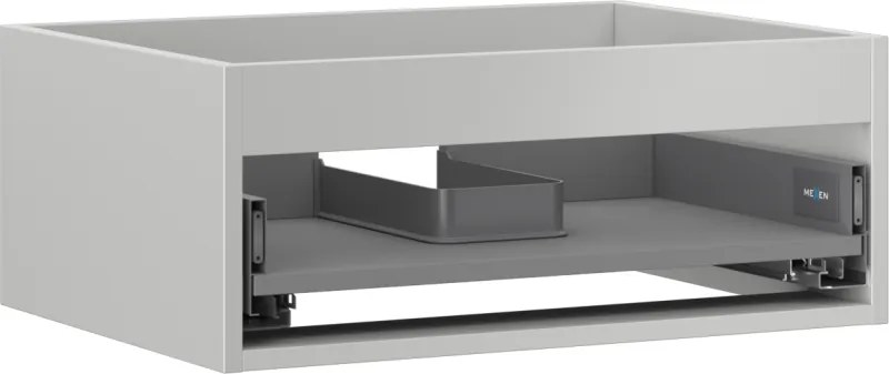 Mexen Box-A, závěsná skříňka 60 cm, 1 zásuvka, šedá matná, 91AX0-0600-235-1-62