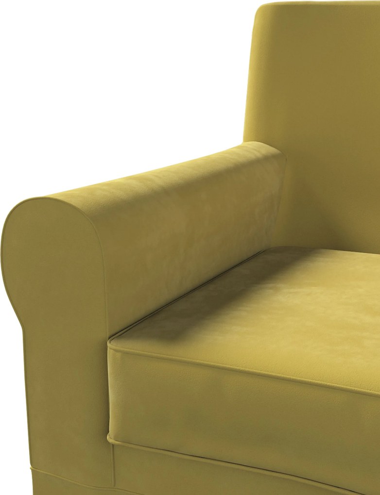 Potah na křeslo IKEA Ektorp Jennylund barva zelená látka lesklé, sametová