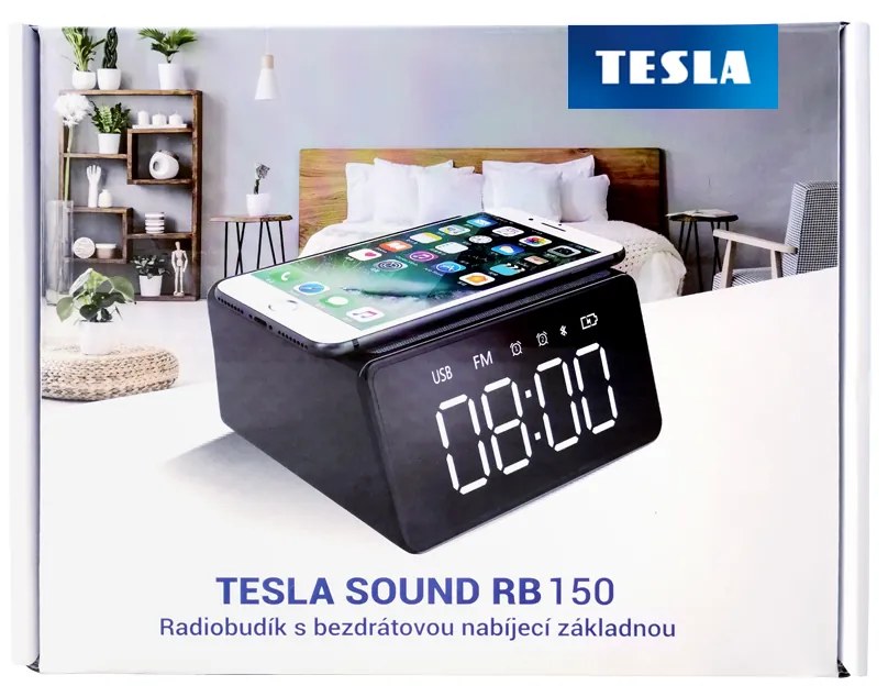 TESLA Sound RB150 - radiobudík s dobíjecí stanicí
