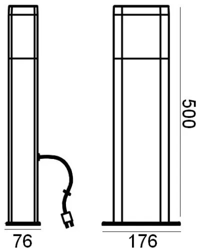 Ledvance - LED Venkovní lampa DALLAS LED/4W/12V IP44