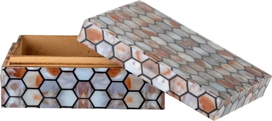 Dekorativní polyresinový úložný box 13x10x5 cm Domino – Bloomingville