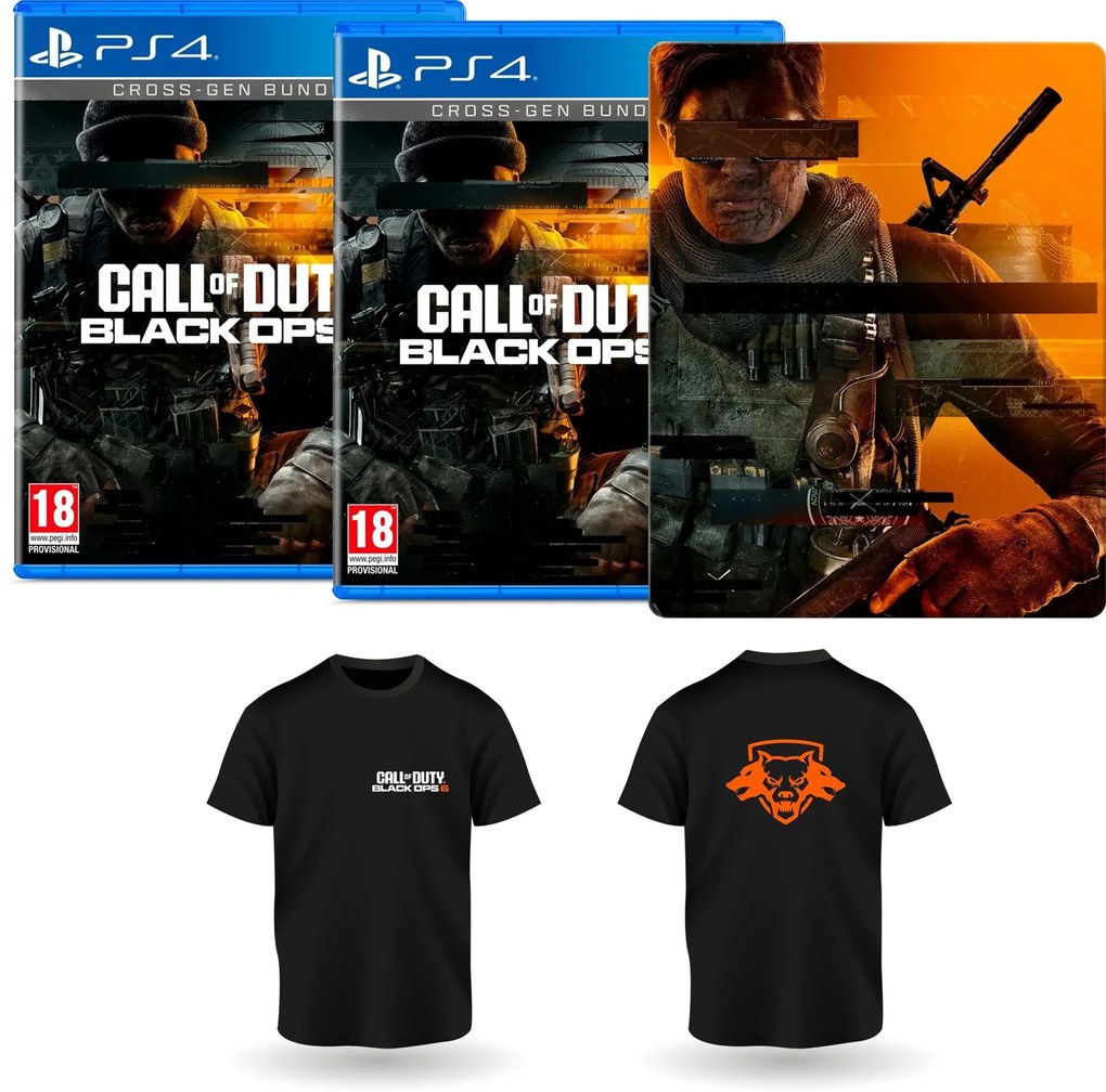 Hra na konzoli call of duty: black ops 6 - double steel pack - 2x ps4 + steelbook