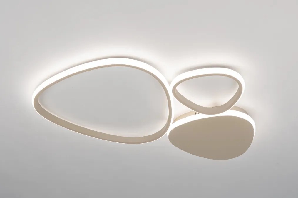 Stropní stmívatelné LED svítidlo Organic Taupe 62