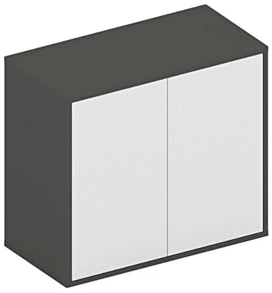 Skříň nízká s dveřmi FUTURE, 710 x 800 x 400, grafit