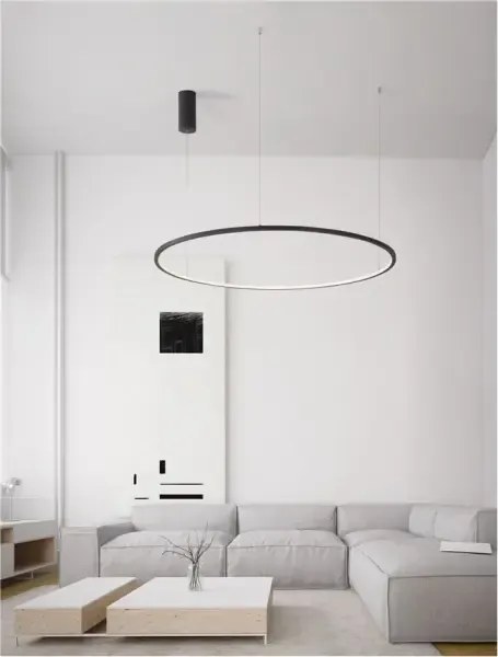 LED lustr Tarquin 100 černé