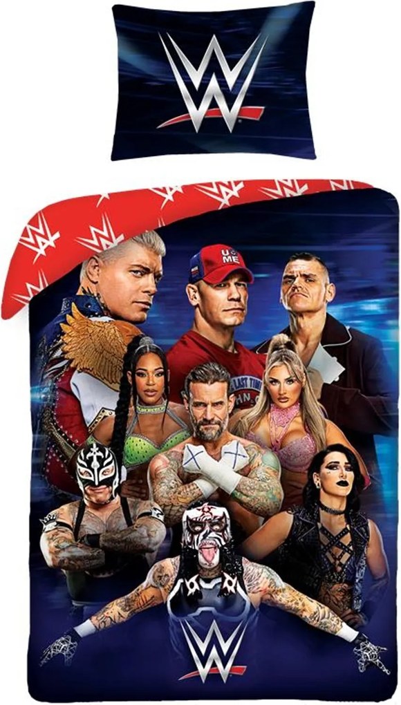 Ložní povlečení z mikrovlákna WWE Superstars - 70x90 cm + 140x200 cm