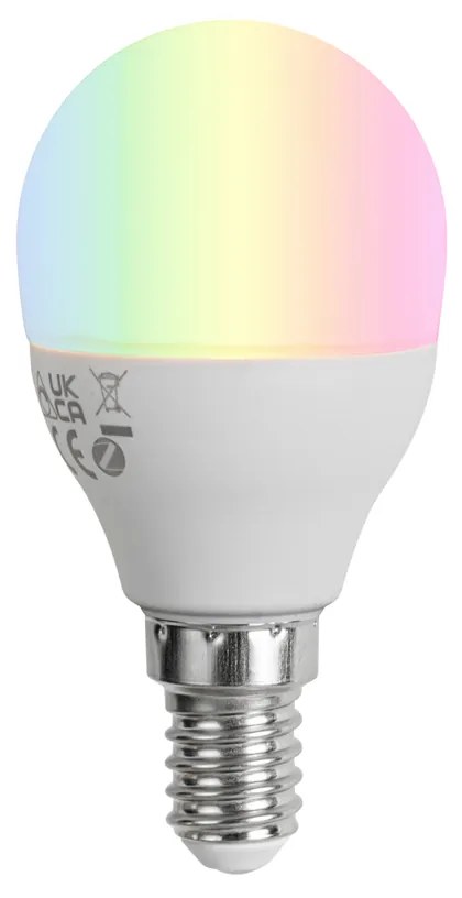 Chytrá stmívatelná LED žárovka E14 G45 opál 4,9 W 470 lm 2700-6500 K