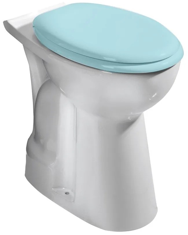 CREAVIT HANDICAP WC mísa kombi, zvýšený sedák, spodní odpad, 36,5x67,2cm, bílá BD305