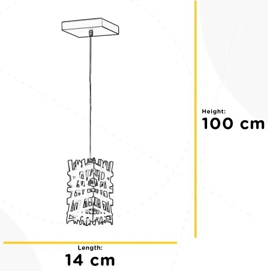 ONLI - Lustr na lanku FORESTA 1xE27/15W/230V černá