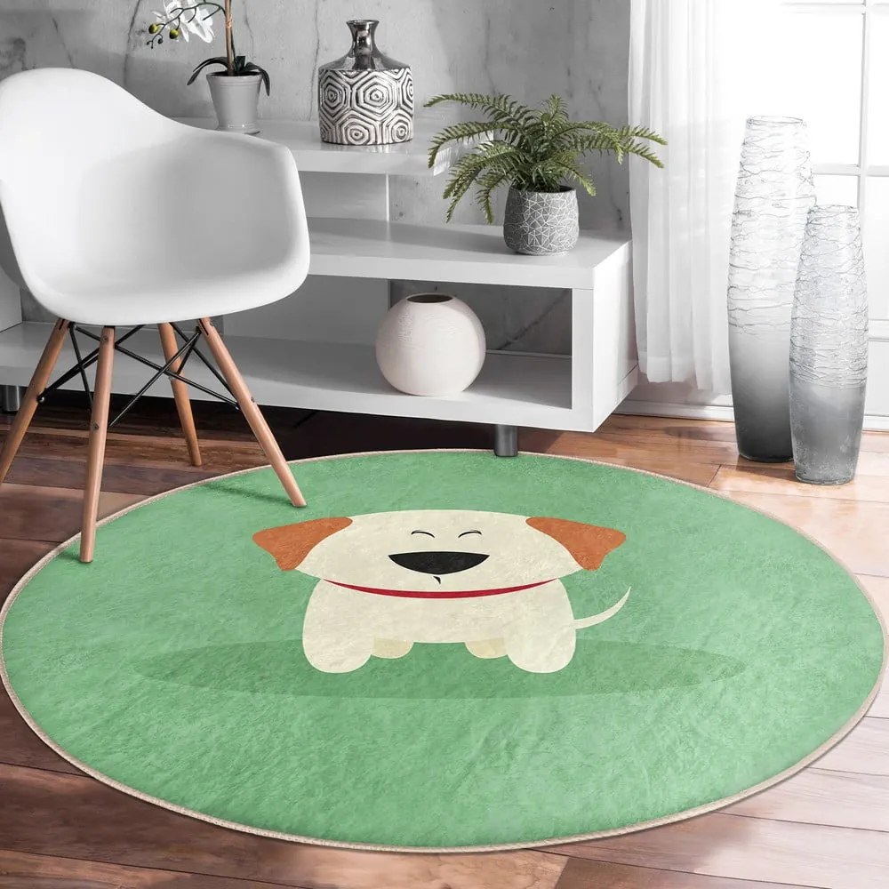 Zelený dětský koberec ø 100 cm Comfort – Mila Home