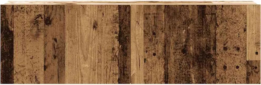 Nástěnné TV skříňky 4 ks starého dřeva 100x30x30 cm kompozit 3329007