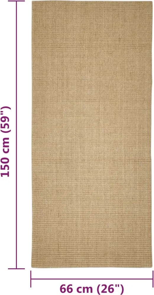 Sisalový koberec pro škrabací sloupek 66 x 150 cm 3203410