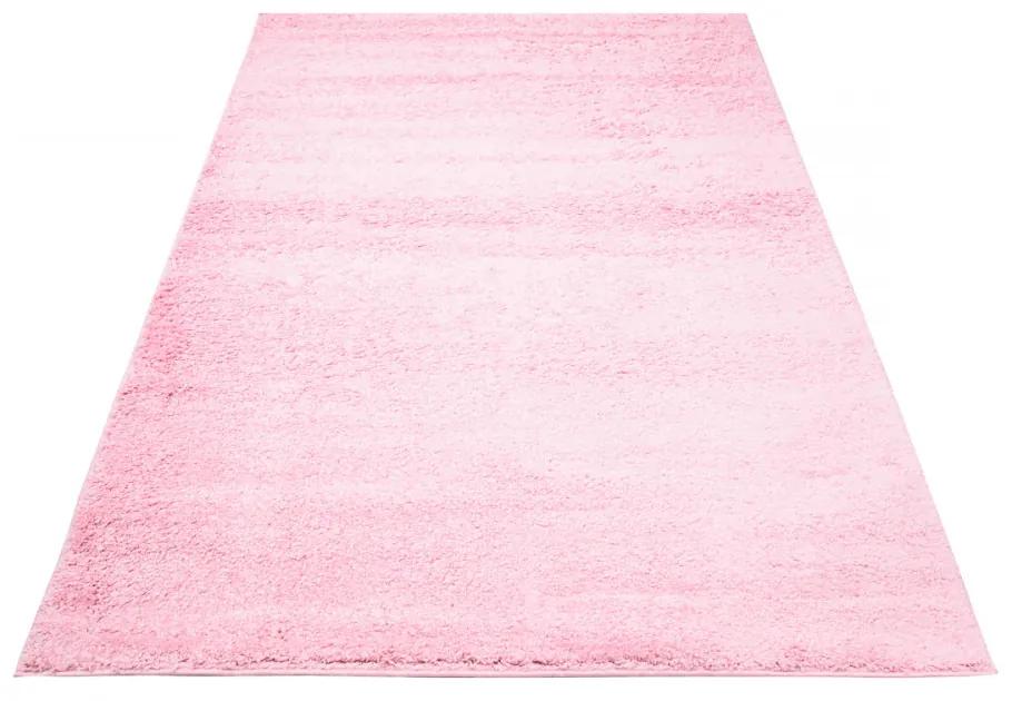 Kusový koberec shaggy Parba růžový 140x200cm