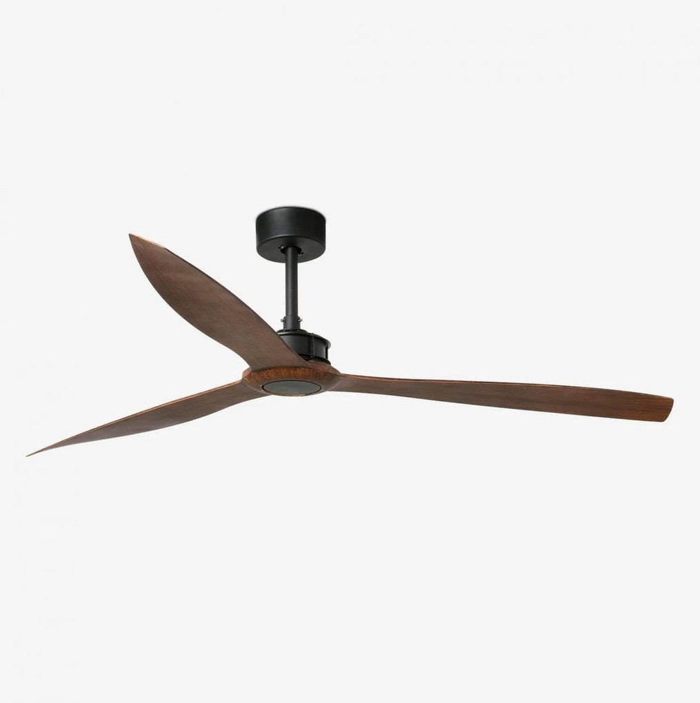 FARO 33430 JUST FAN XL, černá/dřevo, stropní ventilátor 178cm - FARO