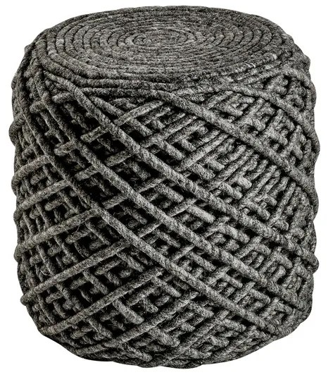 Obsession koberce Sedací vak ROYAL POUF POR 888 Graphite - 40 x 40 x 40 cm cm