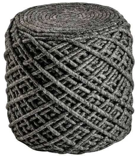 Obsession koberce Sedací vak ROYAL POUF POR 888 Graphite - Průměr 40-45 cm cm