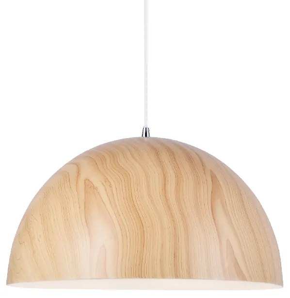 Závěsné svítidlo | Ø40cm, dřevo / bílá | Aca Lighting (OD5391WW)