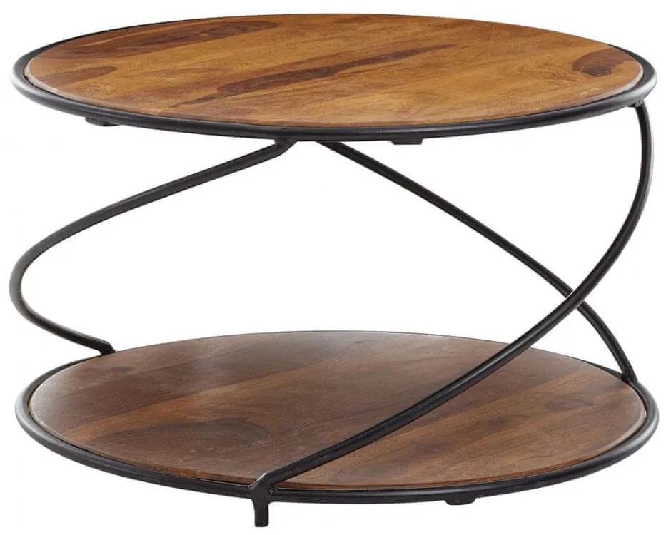 Bruxxi Konferenční stolek Barst, 58 cm, sheesham