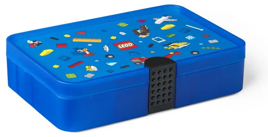 Úložný box lego iconic krabička s přihrádkami - modrá