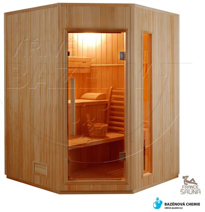 Hanscraft Finská sauna FRANCE SAUNA ZEN 3/4