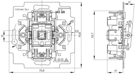 ABB tlačítko č.1/0So 1/0S 3559-A91345
