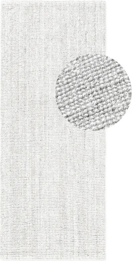 Hanse Home, Koberec běhoun Jaipur 106325 White, 80x200, bílá, chodba / předsíň