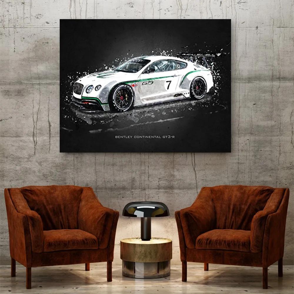Gario Obraz na plátně Bentley continental gt3r - Gab Fernando Rozměry: 60 x 40 cm