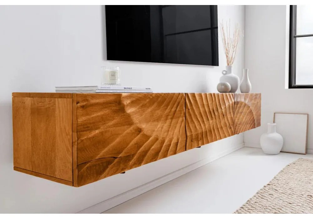 Massive home | Designový závěsný TV stolek 160 cm Scorpion mango