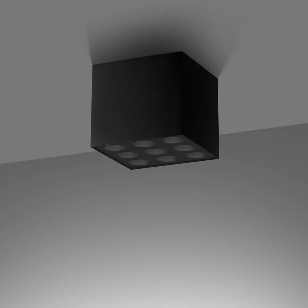 Sollux Lighting Stropní svítidlo OZZY černé LED