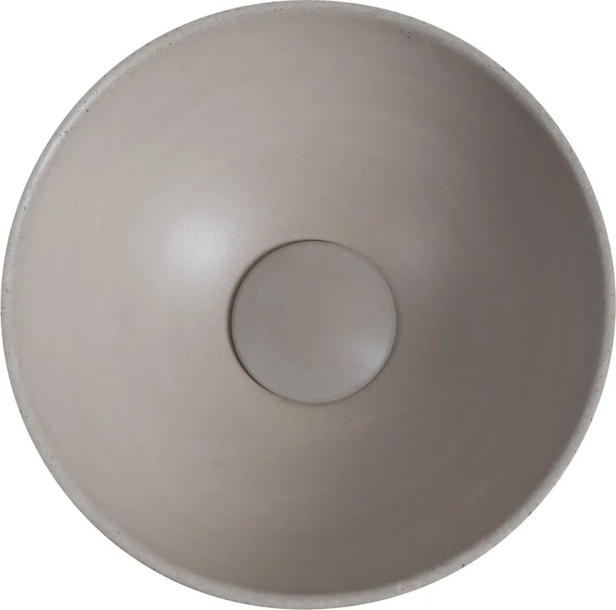 Sapho Sapho, MINOR betonové umyvadlo na desku, průměr 26cm, písková, MR26014