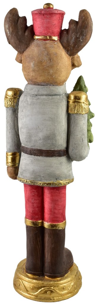 Vánoční figurka Santa Lila 70 cm hnědá/červená