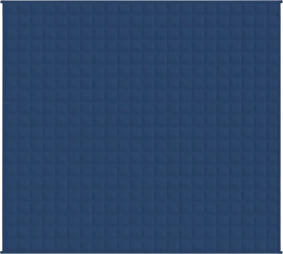 Zátěžová deka modrá 220 x 230 cm 15 kg textil 3154863