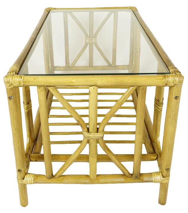 Ratanový obývací stolek UNIVERSAL - světlý med
