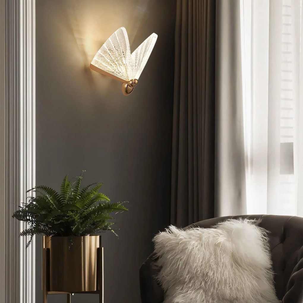 Toolight Toolight, LED nástěnné svítidlo, 5W, 3000K, LHJ104-1W, světlé růžové zlato, OSW-50042