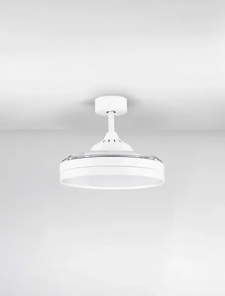 LED bílé designové stropní svítidlo Nevma s dálkovým ovládáním