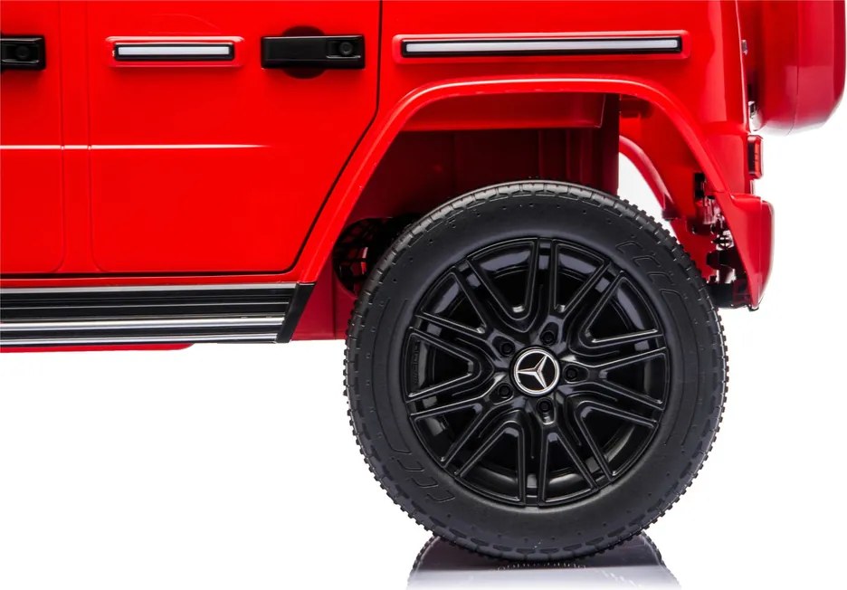 LEAN CARS Akumulátorové vozidlo Mercedes G 4x4 24 V 2580, červené