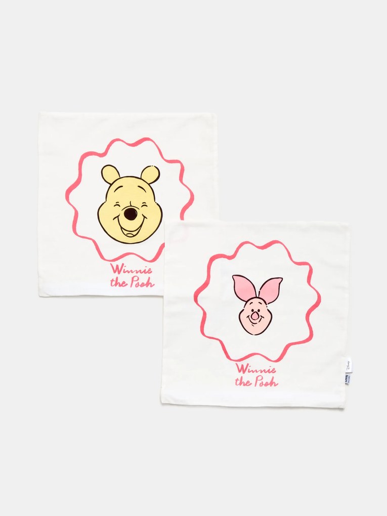 Sinsay - Sada povlaků na polštář Winnie the Pooh 2 pack - krémová