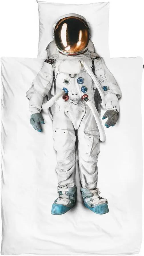 Bavlněné povlečení na jednolůžko Snurk Astronaut, 140 x 200 cm