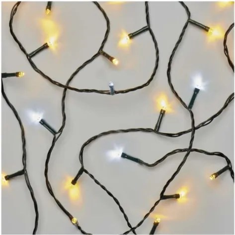 Vánoční osvětlení EMOS D4AN06 180LED řetěz 18m teplá/studená bílá s časovačem