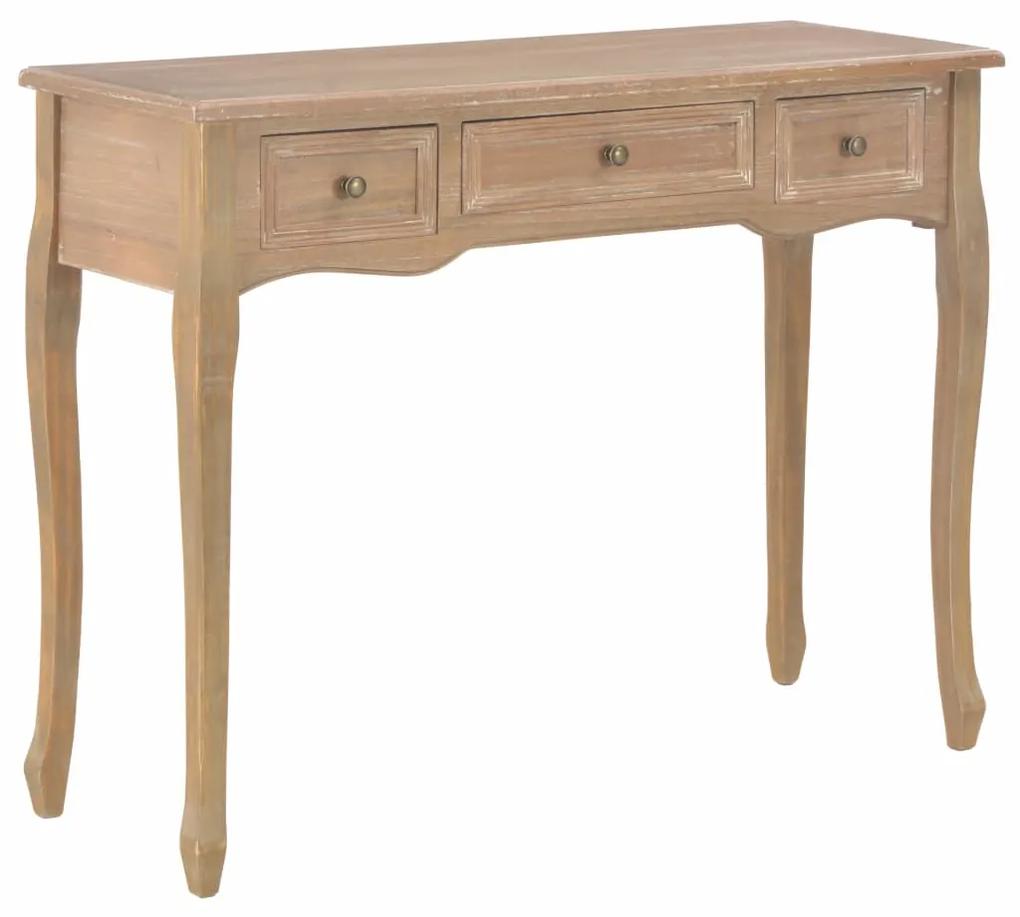 280047  Dressing Console Table with 3 Drawers Brown,  280047