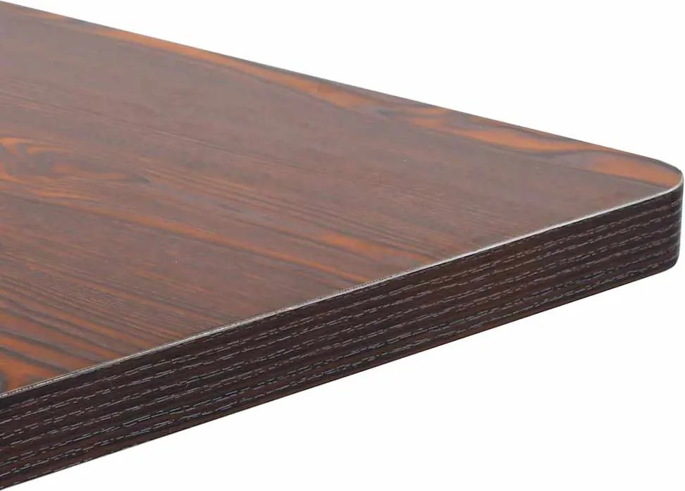 Bistro stolek tmavě hnědý 60 x 60 cm MDF 286431