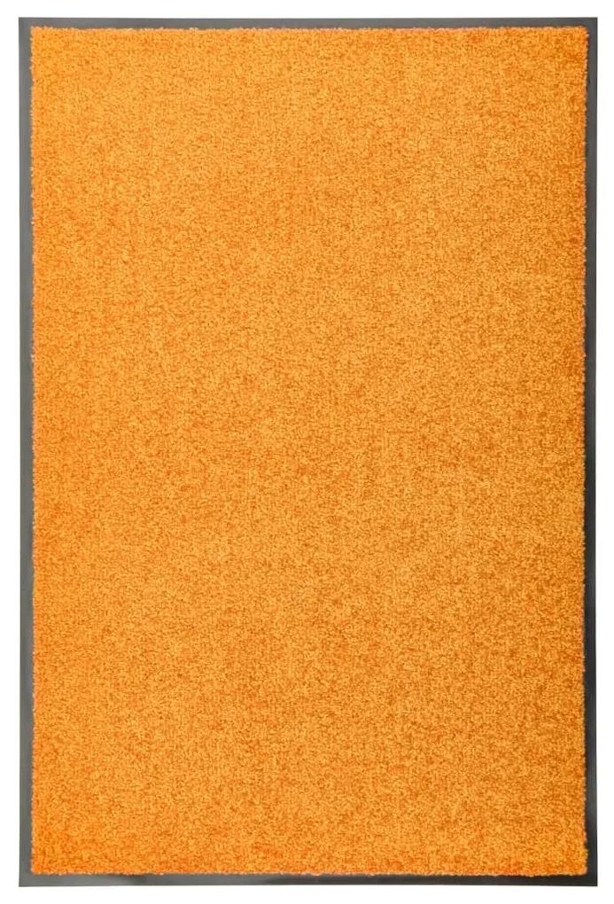 323452 vidaXL Rohožka pratelná oranžová 60 x 90 cm
